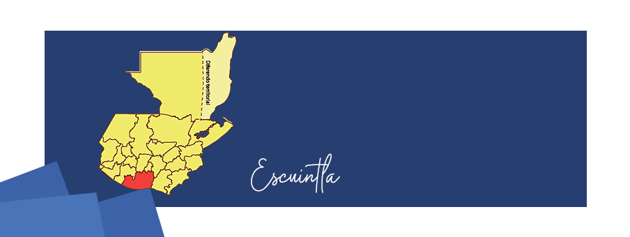 Mapa del Departamento de Escuintla, Físico y Político