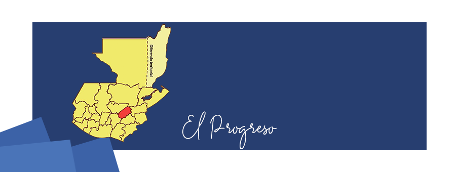 Mapa del Departamento de El Progreso Físico y Político